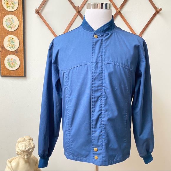 McGregor | Jackets & Coats | Vintage 7s 80s Mcgregor Blue Bomber Large ...